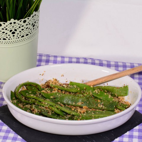 Schnittbohnen mit Knusperbröseln Rezept - IlseBlogt